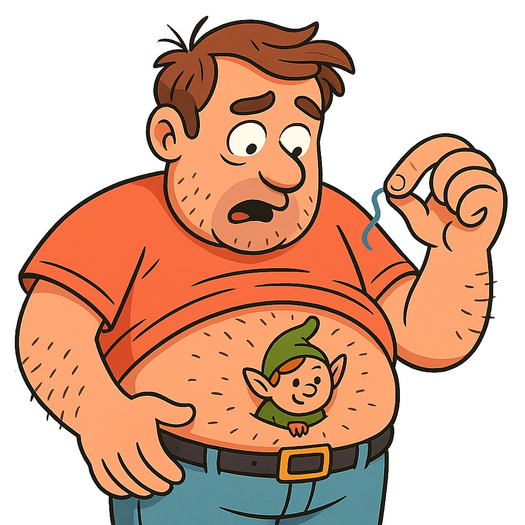 Why Does Belly Button Lint Accumulate…and Why is It Blue?