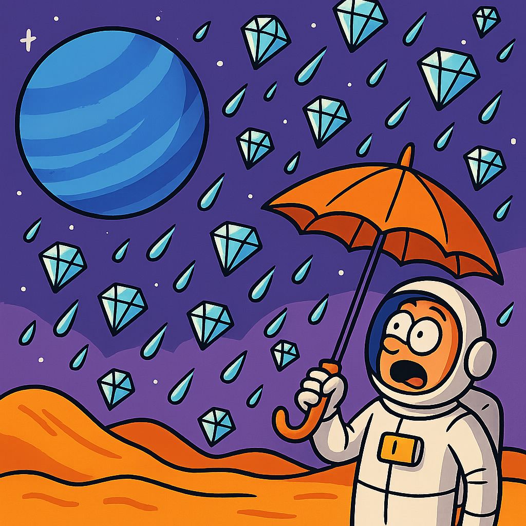 Why Does Neptune Rain Diamonds and How They Form Deep in Its Atmosphere