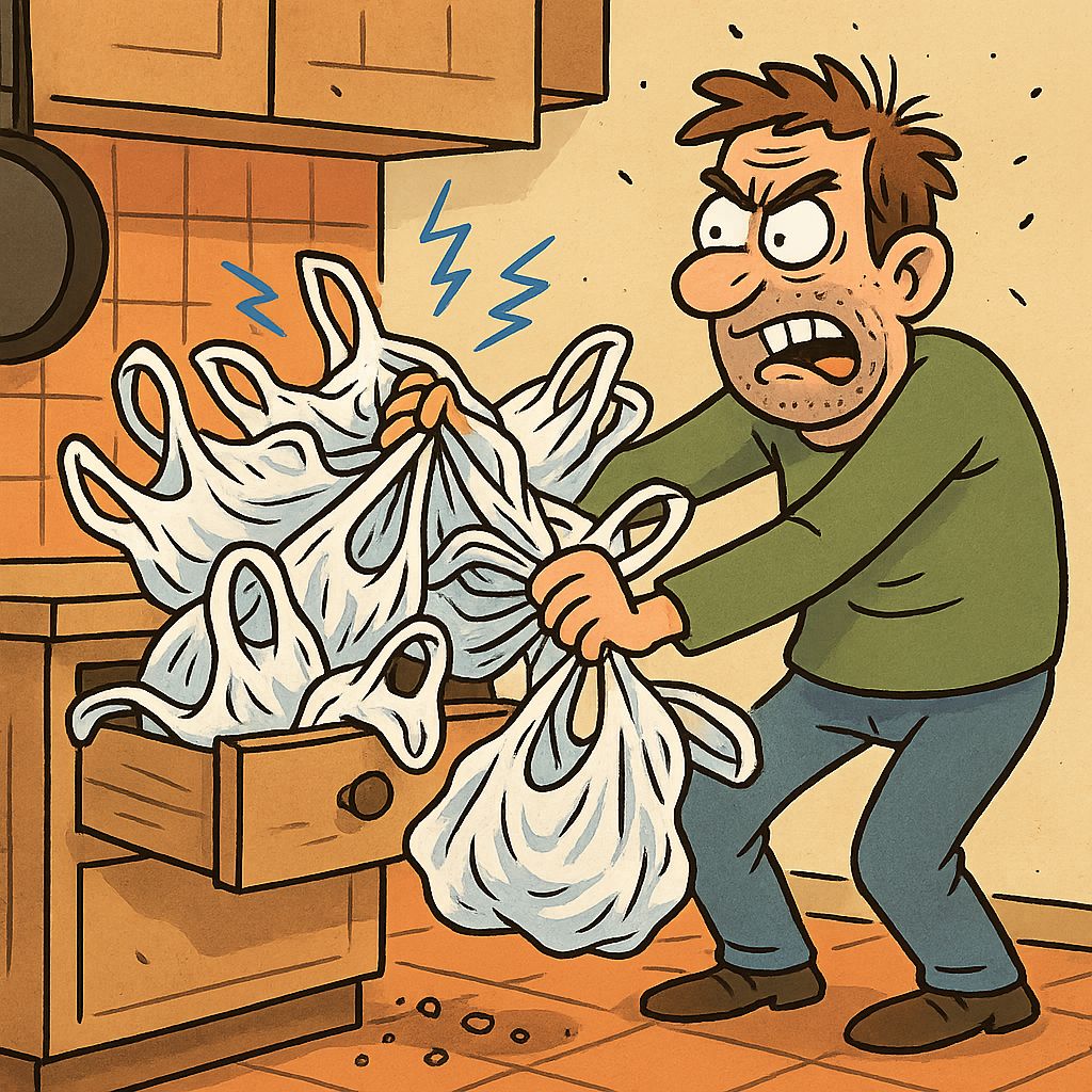 Why Do Plastic Bags Stick Together with Static in Drawers and Refuse to ...