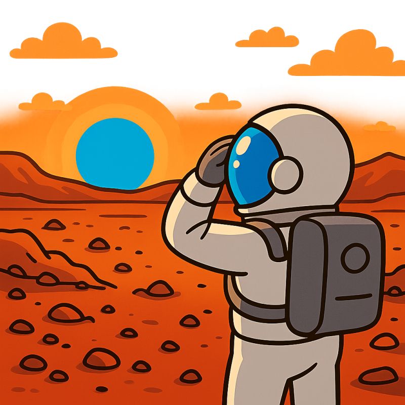 Why Does Mars Have Blue Sunsets and Not Red Ones? Cosmic Color Reversal ...